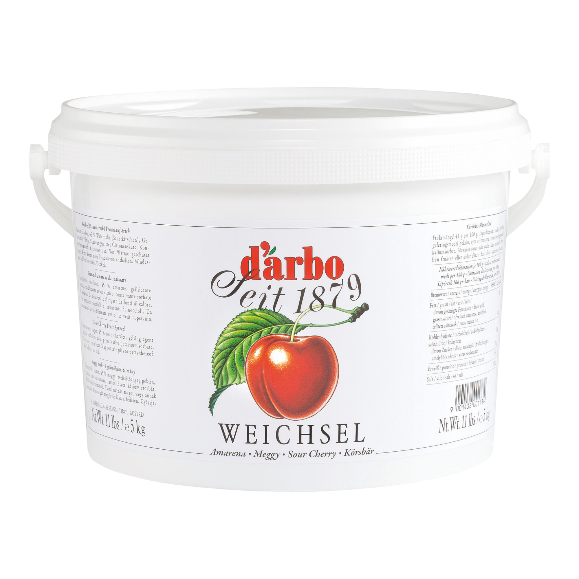 Darbo Weichsel (Sauerkirsch) Fruchtaufstrich 5000g von Darbo online kaufen