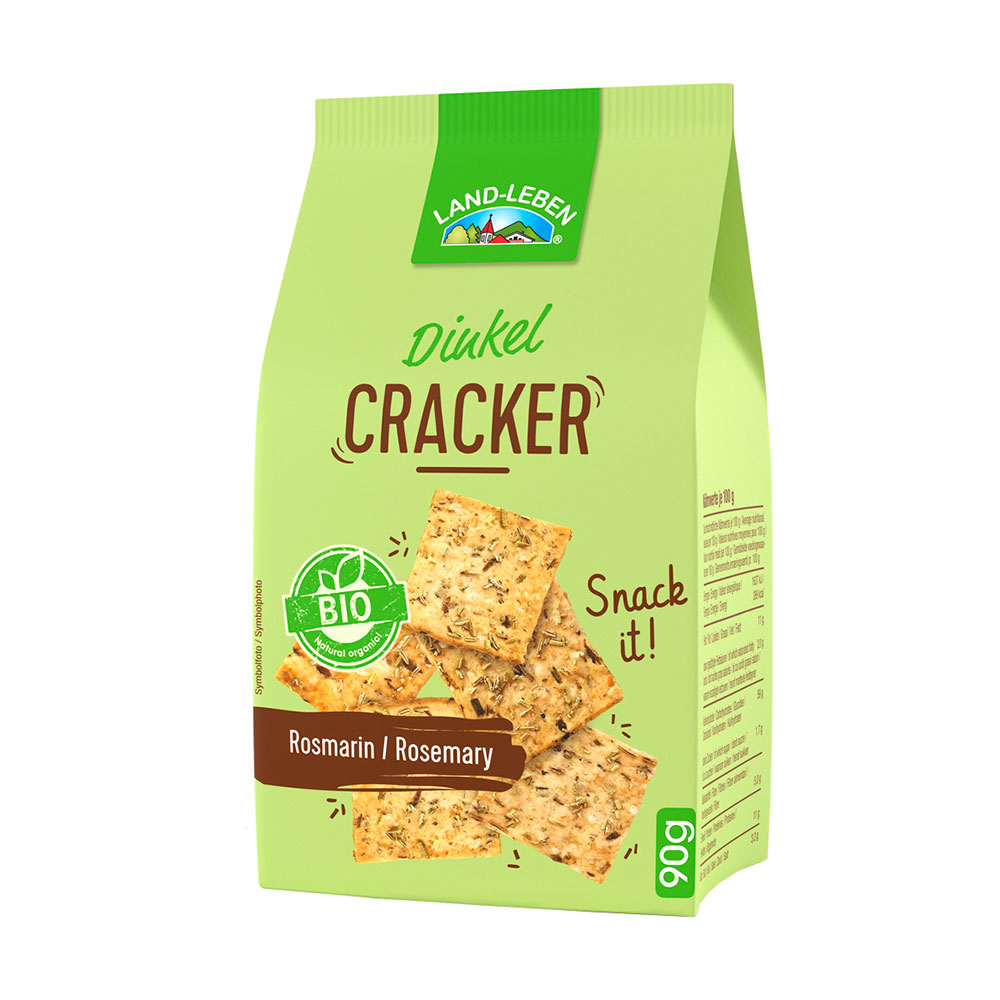 Bio LAND-LEBEN Dinkel Cracker Rosmarin 90g online kaufen