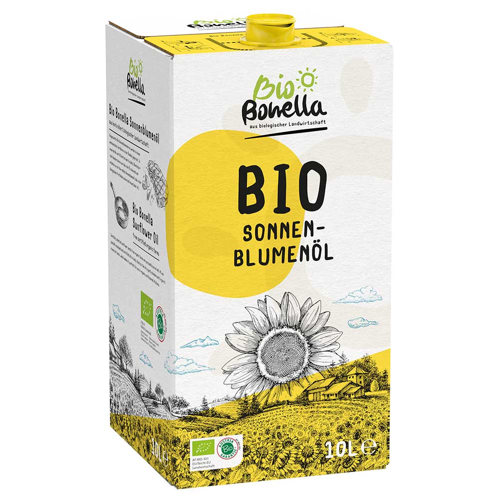 Bio Bonella Sonnenblumenöl BiB 10l von VFI Oils for Life online kaufen