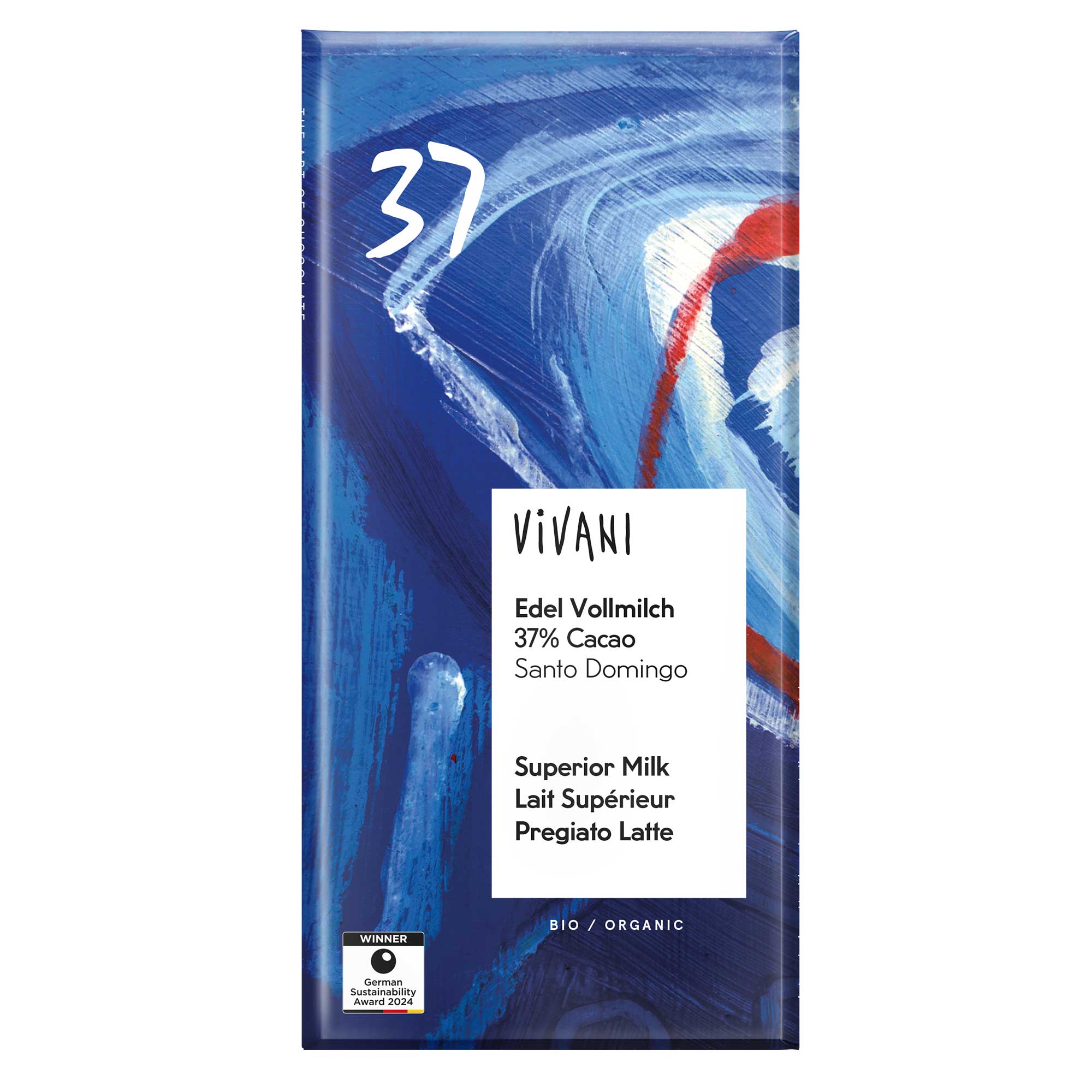 Bio Edel Vollmilch Schokolade 37 Prozent Cacao Santo Domingo 100g von Vivani online kaufen