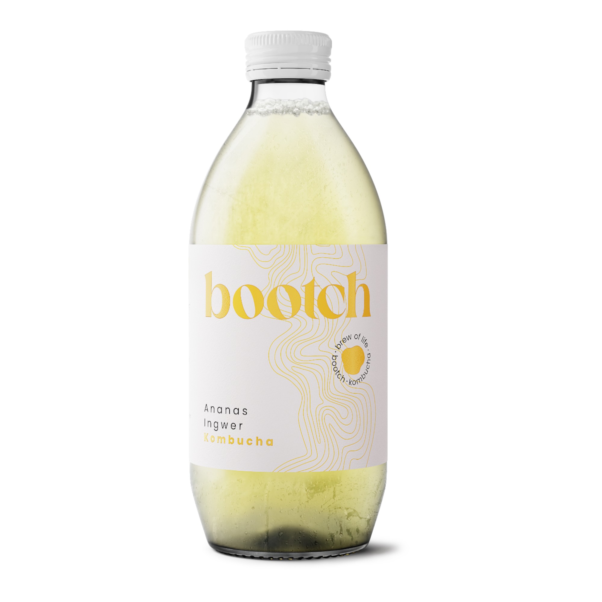 Bio Kombucha - Ananas Ingwer 330ml von Bootch Kombucha online kaufen