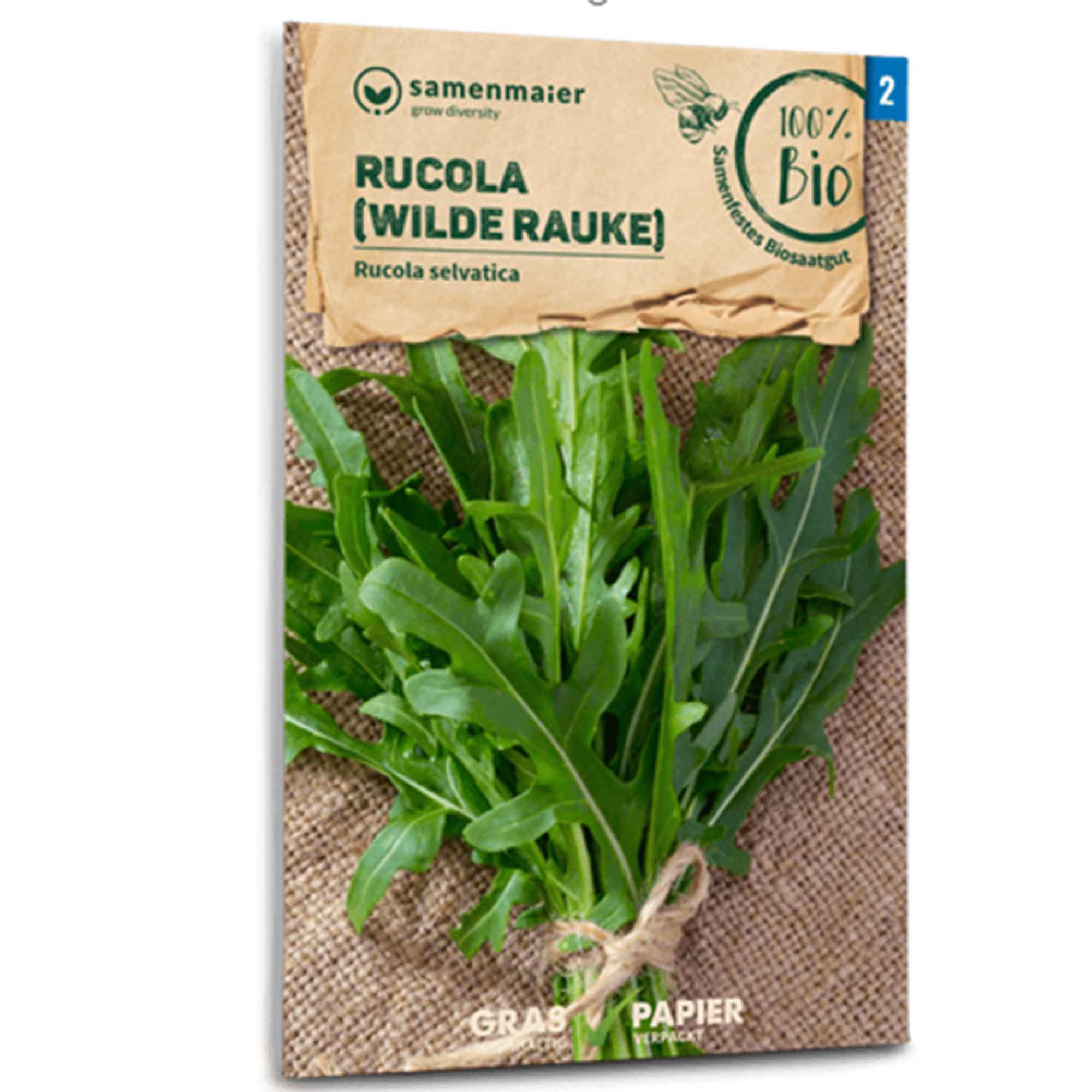 Bio Saatgut Wilde Rauke Rucola selvatica online kaufen