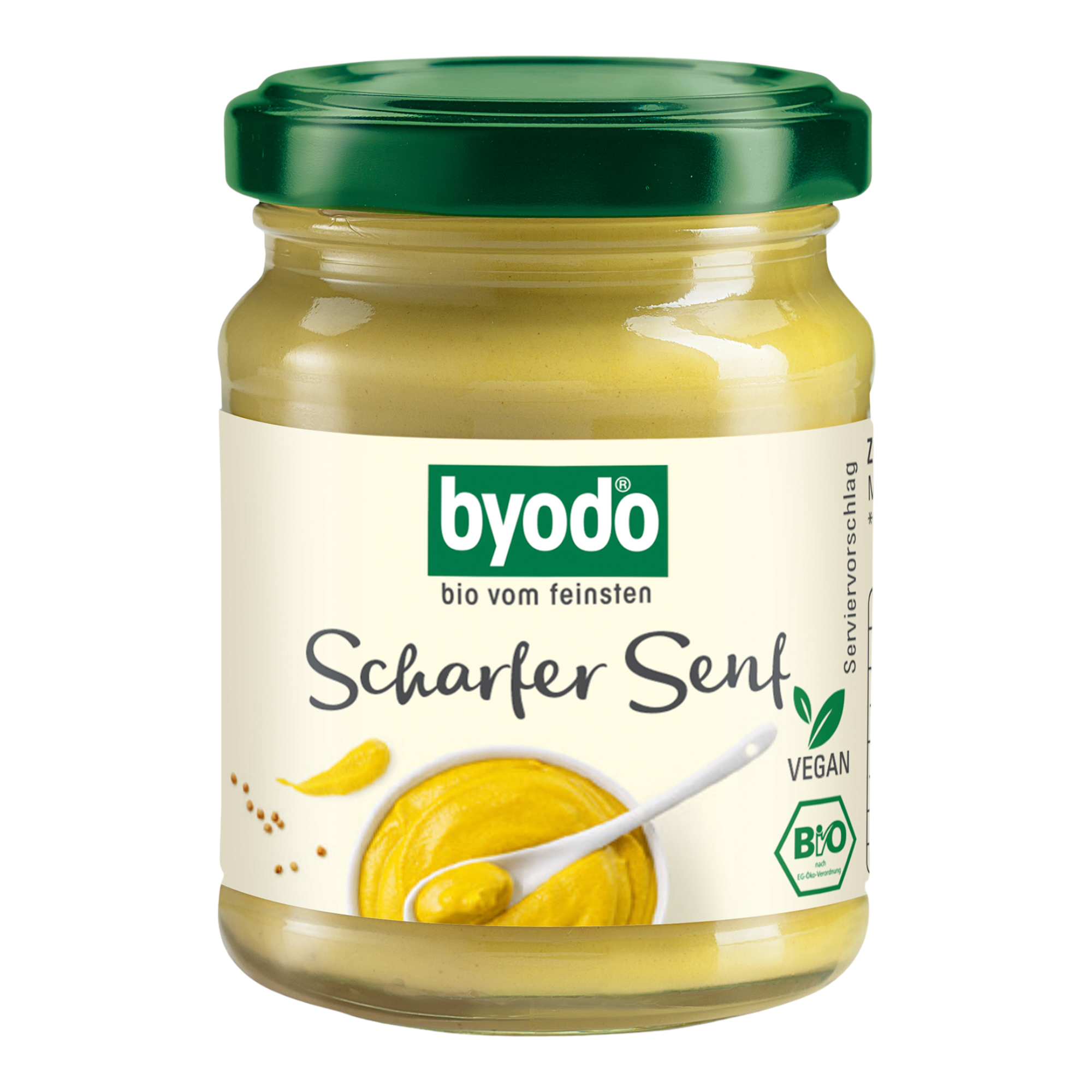 Bio Scharfer Senf 125ml - 6er Vorteilspack von Byodo online kaufen