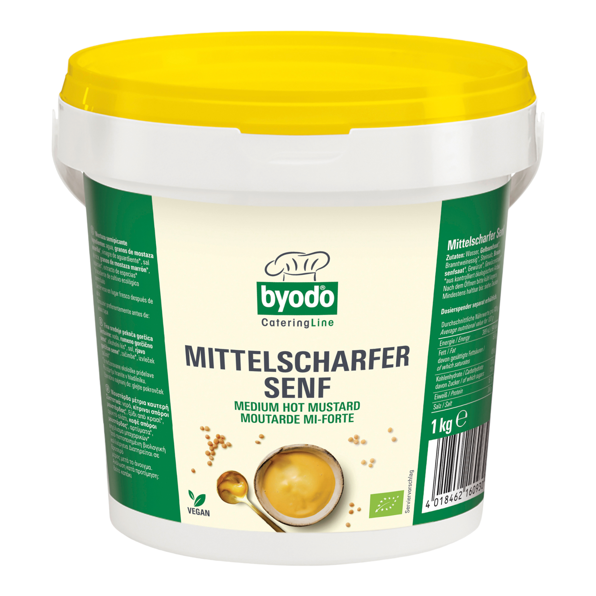 Bio Senf mittelscharf 1000g von Byodo online kaufen