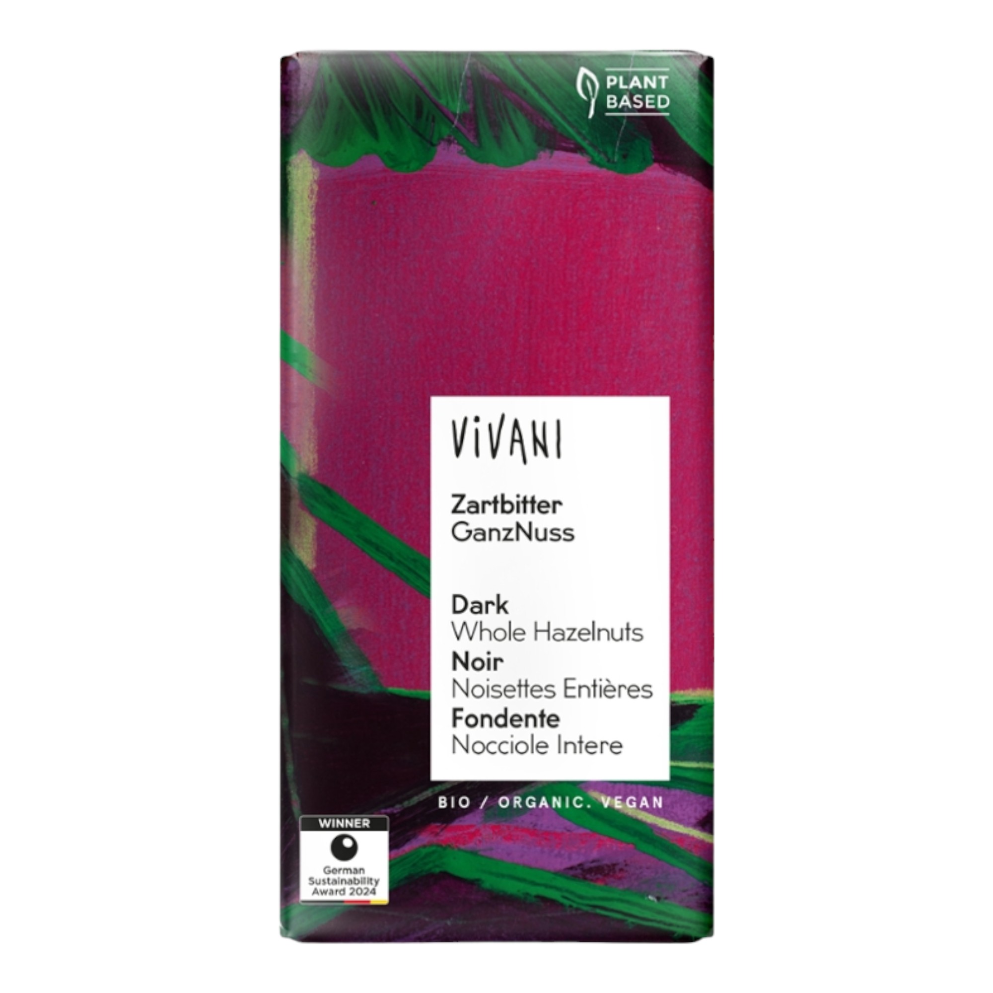 Bio Zartbitter GanzNuss Schokolade 100g von Vivani online kaufen