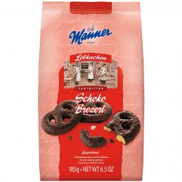 Buy Manner Gingerbread Pretzel - Dark - 185g online