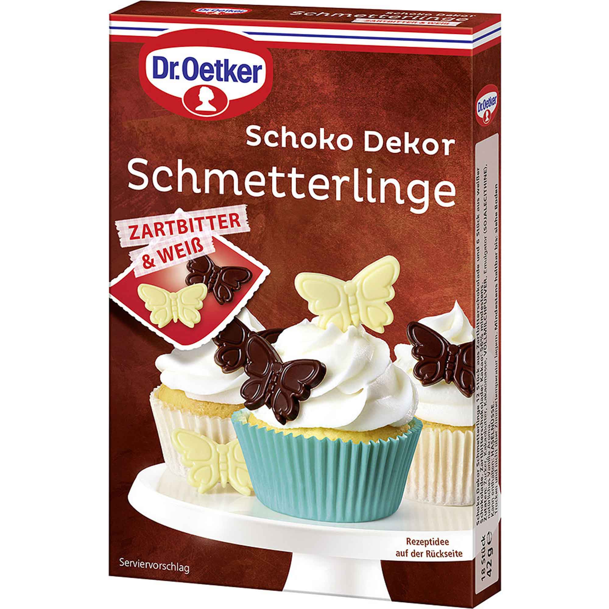 Dr. Oetker Schoko Dekor Schmetterlinge 18 Stk. - 42g online kaufen