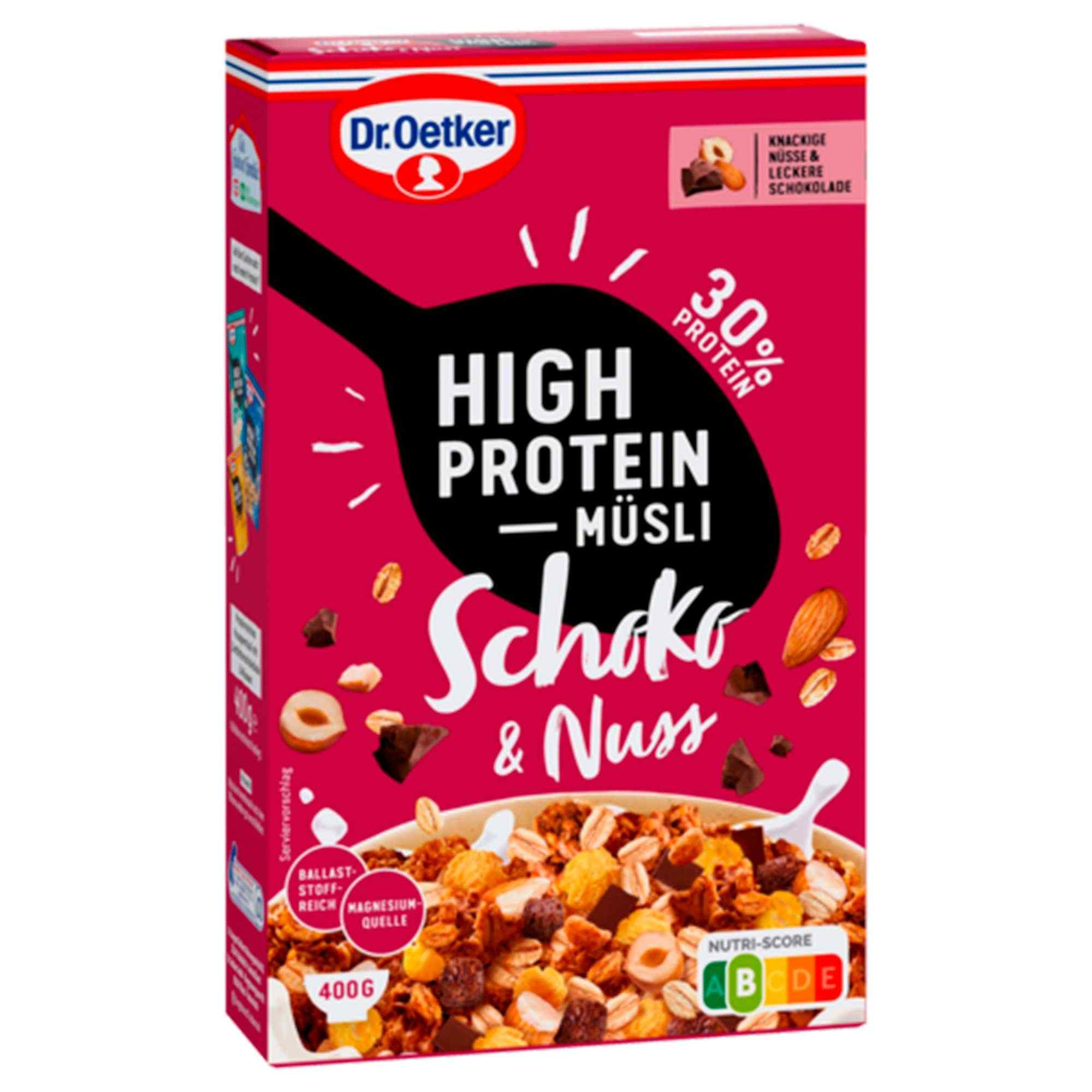 Buy Dr. Oetker High Protein Muesli Chocolate & Nut 400 g online