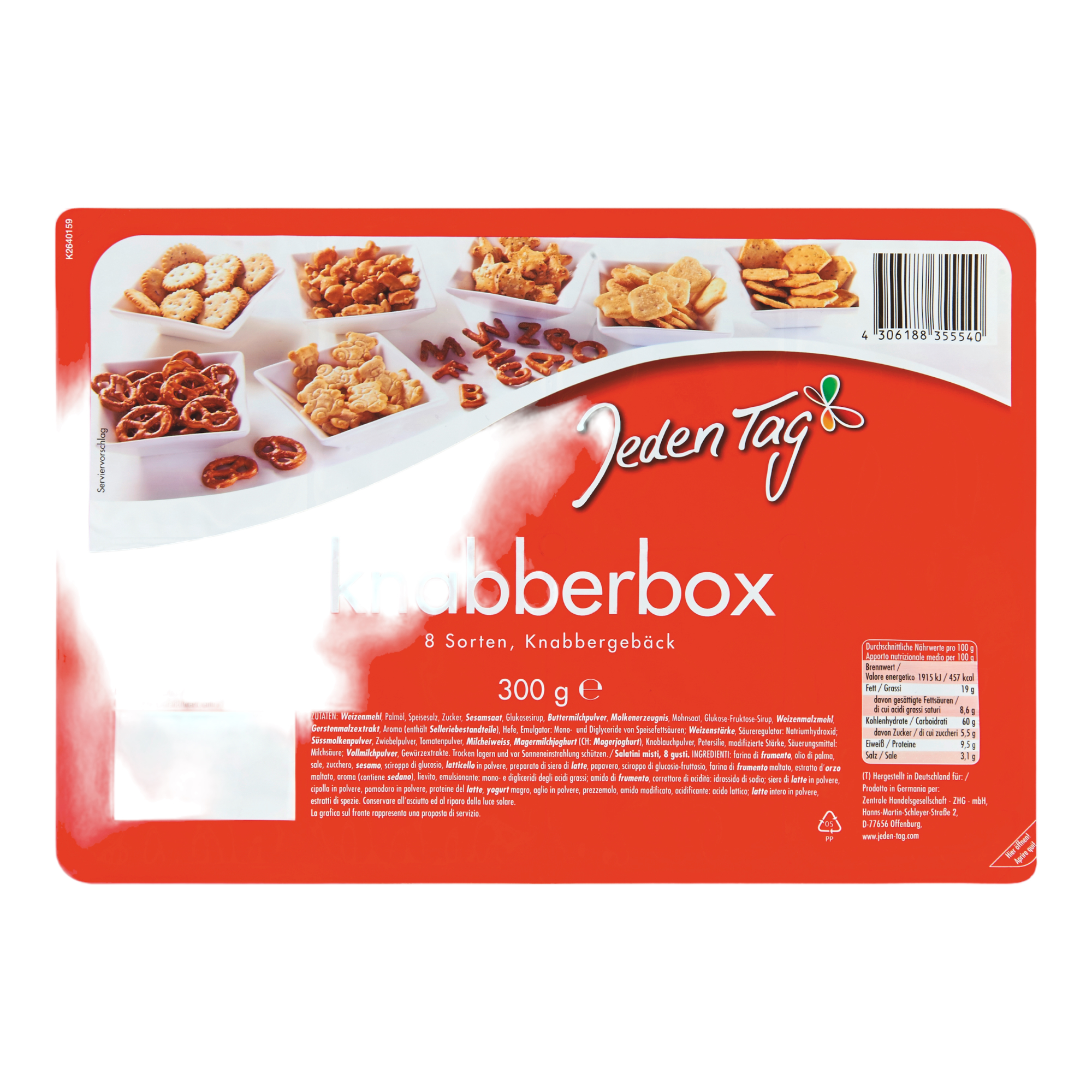 Knabberbox 8 Sorten 300g von Jeden Tag online kaufen