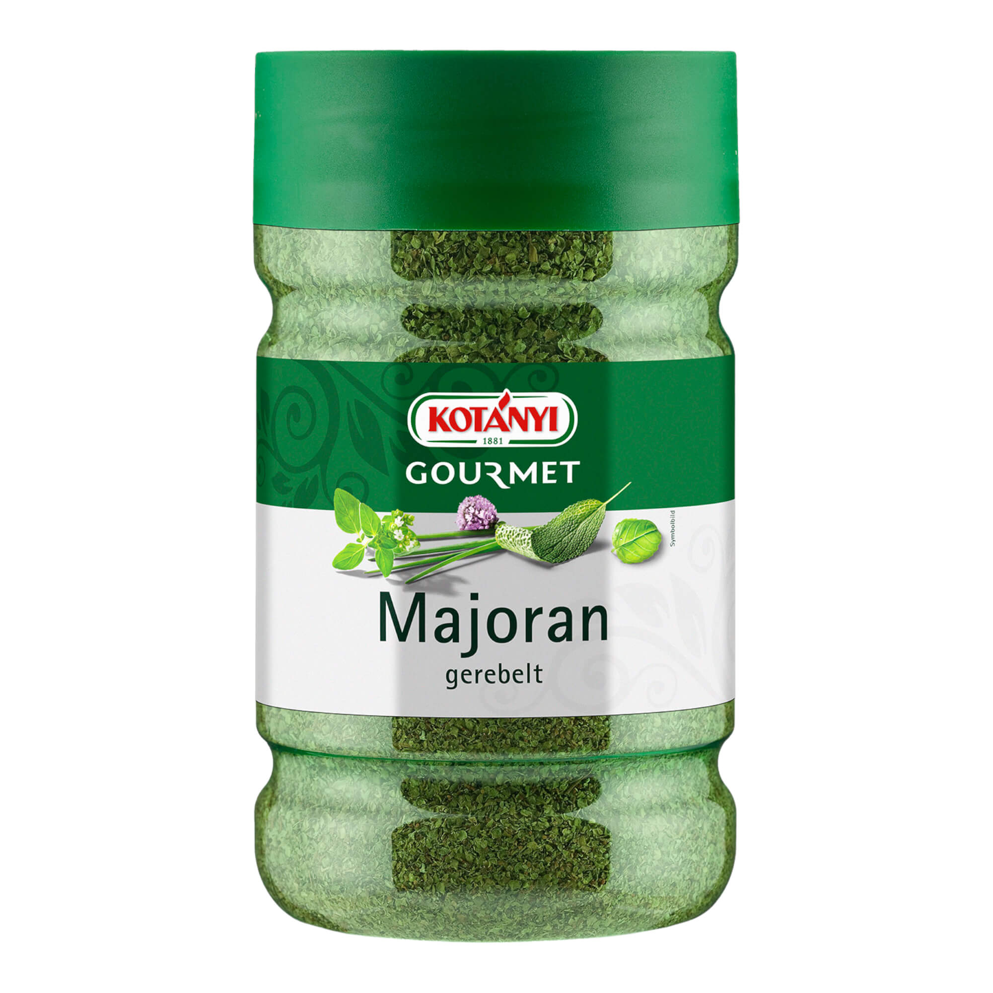 Majoran rubbed - buy 1200cc from Kotanyi online