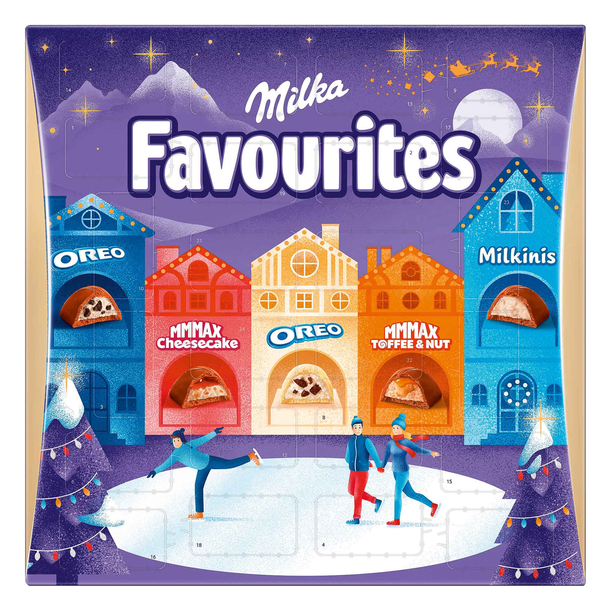 Milka Favourites Schokoladen Adventskalender 206g von Milka online kaufen