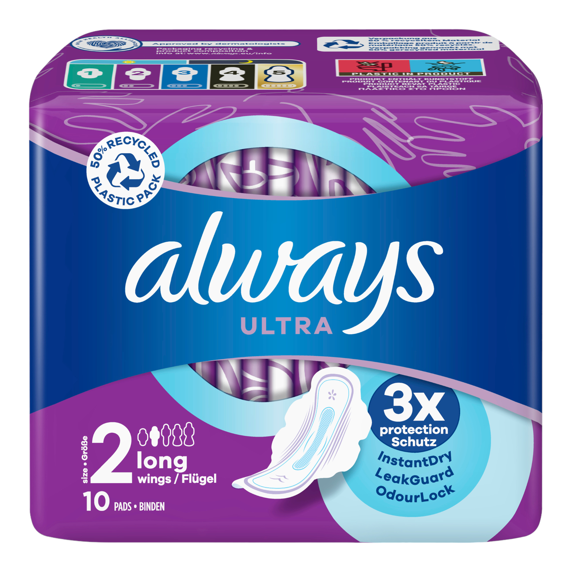 Ultra Binde Long mit Flügel 10Stück von Always online kaufen